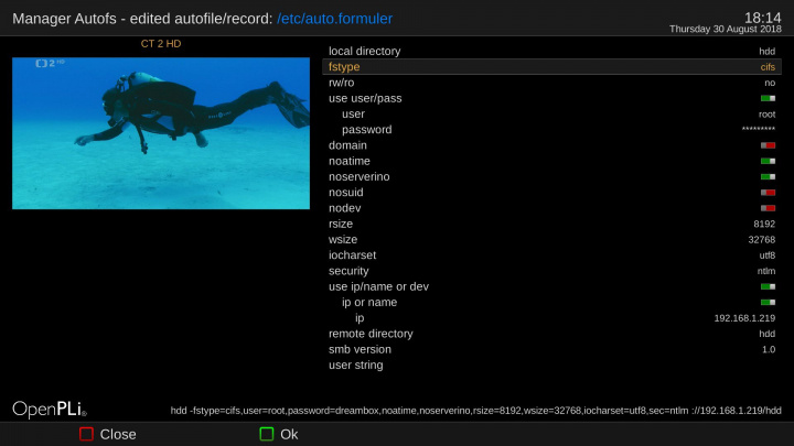 Plugin Wiki:ManagerAutofs - OpenPLi Wiki