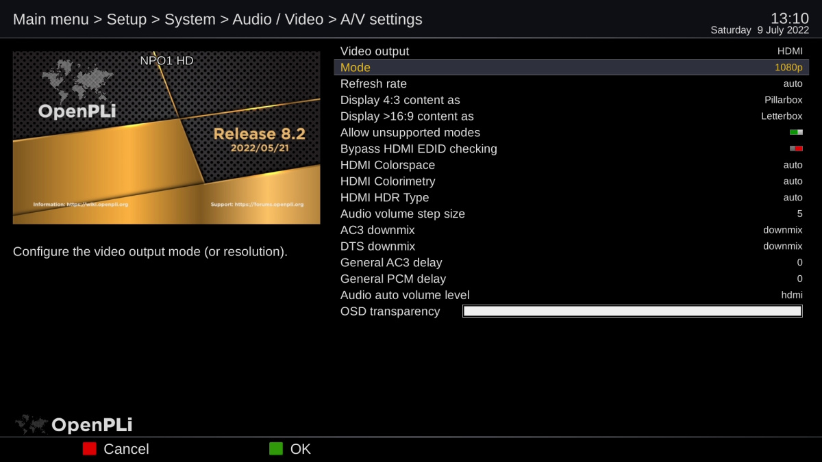 Tips and Tweaks - OpenPLi Wiki