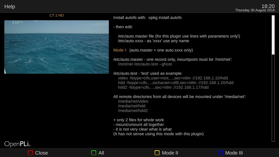 Plugin Wiki:ManagerAutofs - OpenPLi Wiki