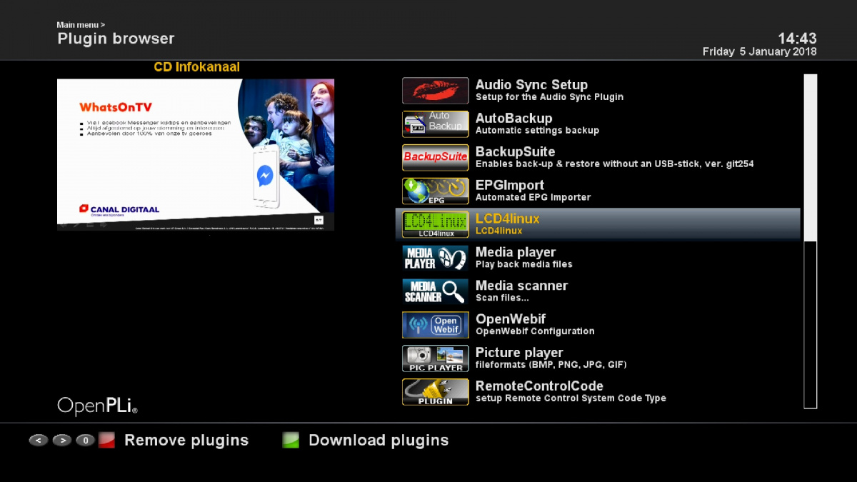 Plugin Wiki:LCD4linux - OpenPLi Wiki Plugin Wiki:LCD4linux - OpenPLi Wiki